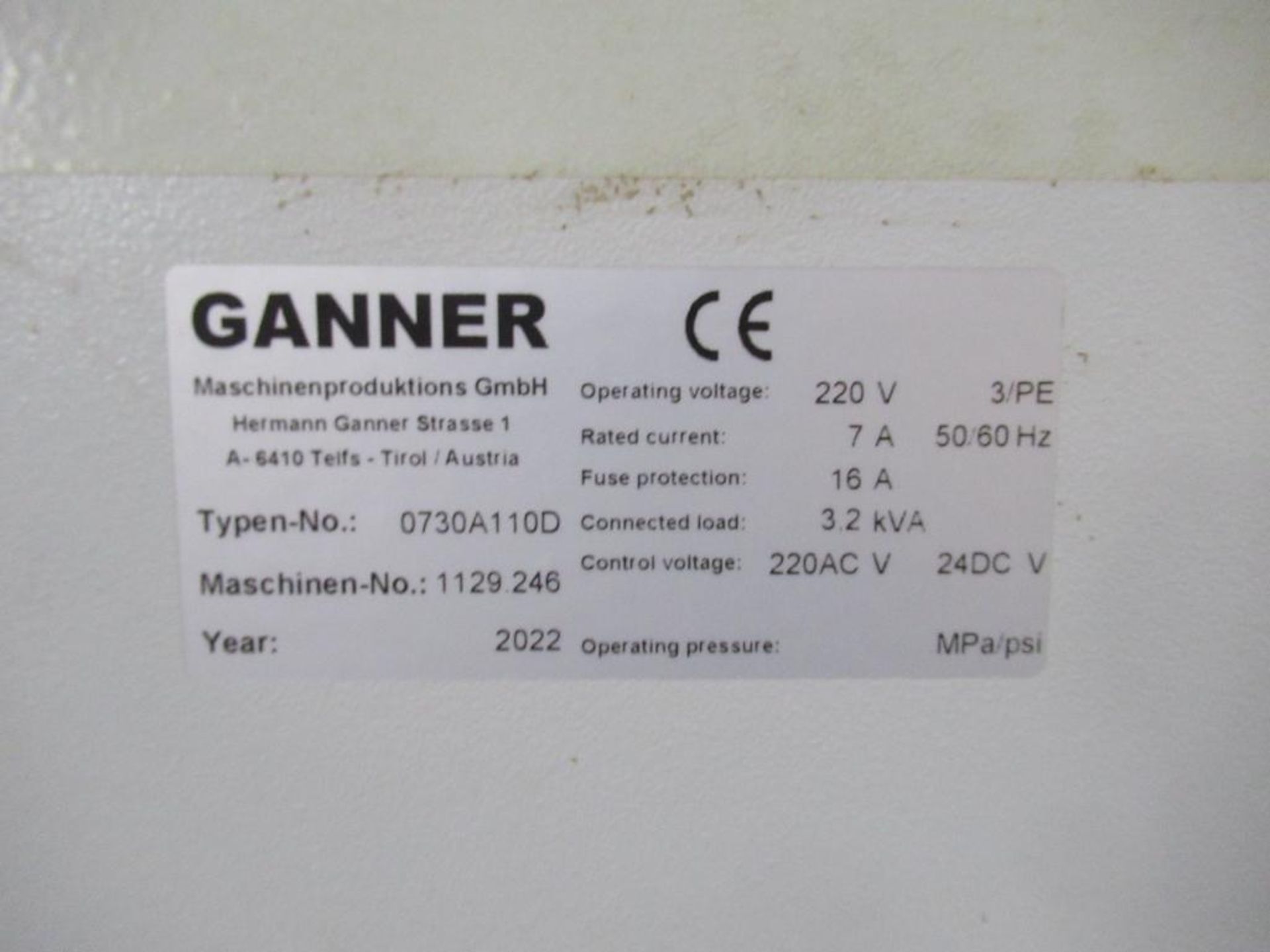 2022 Ganner Gannomat Concept 70 ECO Case Clamp