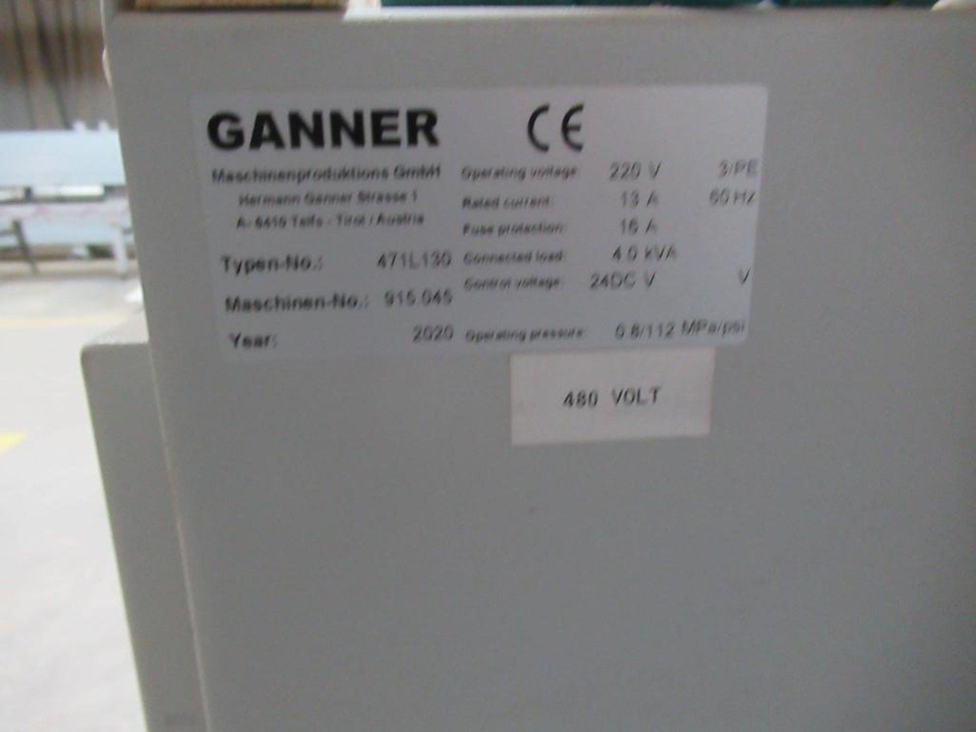 2020 Ganner Gannomat Index 47L130 G Dowel Insert Machine, S/N 915045
