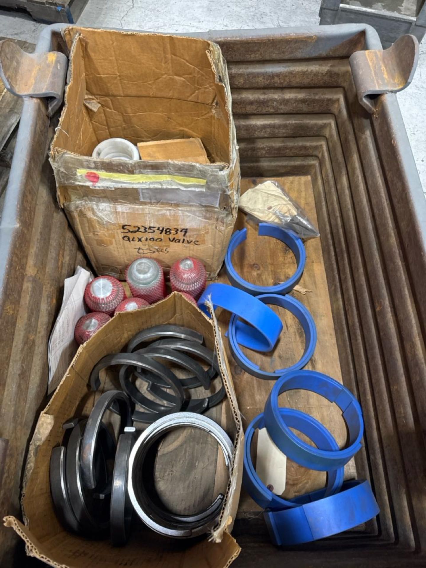 Lot (10) Crates, Assorted Parts Consisting of TD85 Parts, QL120 Jet Sub ...
