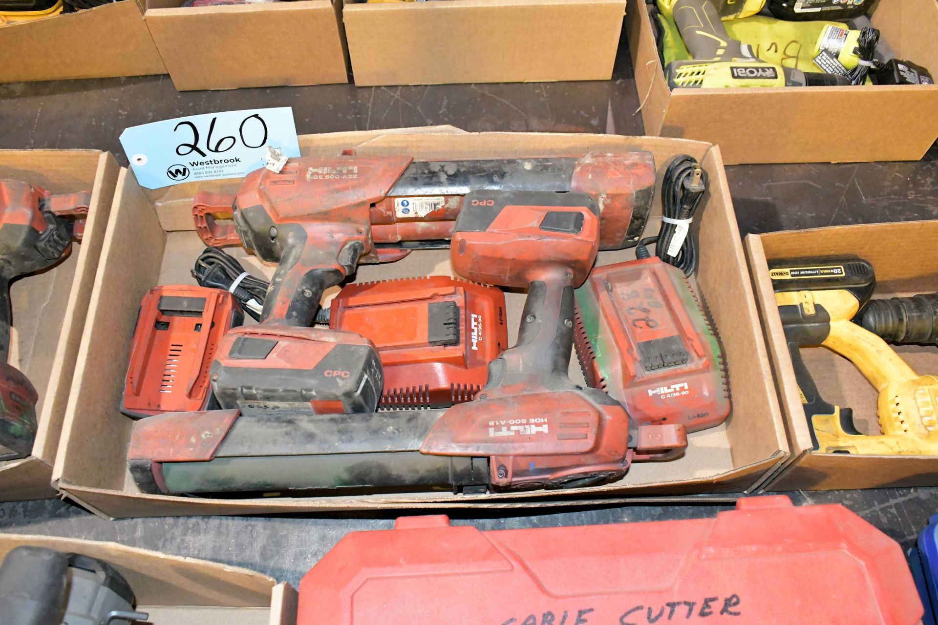 Lot - Hilti Model HDE 500-A22 21.6 Volt Cordless Adhesive Dispenser and ...