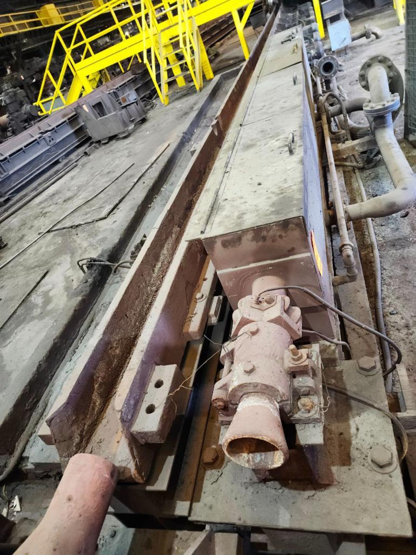 Custom Fabricated Approx 12' Rail Mounted Pass Through Water Cooling ...
