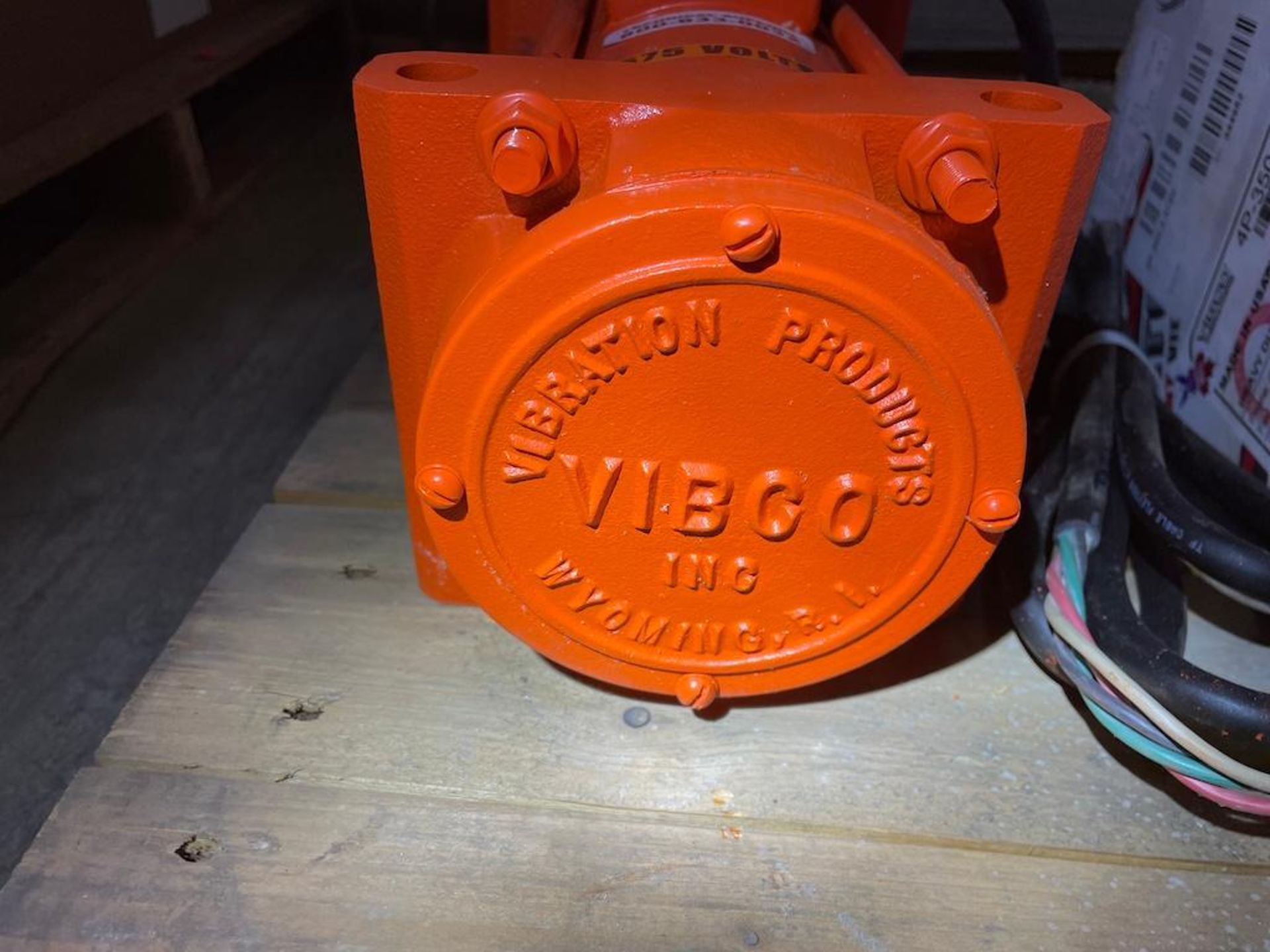VIBCO 4P-350-3-575V VIBRATORY MOTOR, 1725 RPM, 575V, S/N: 344982 ...