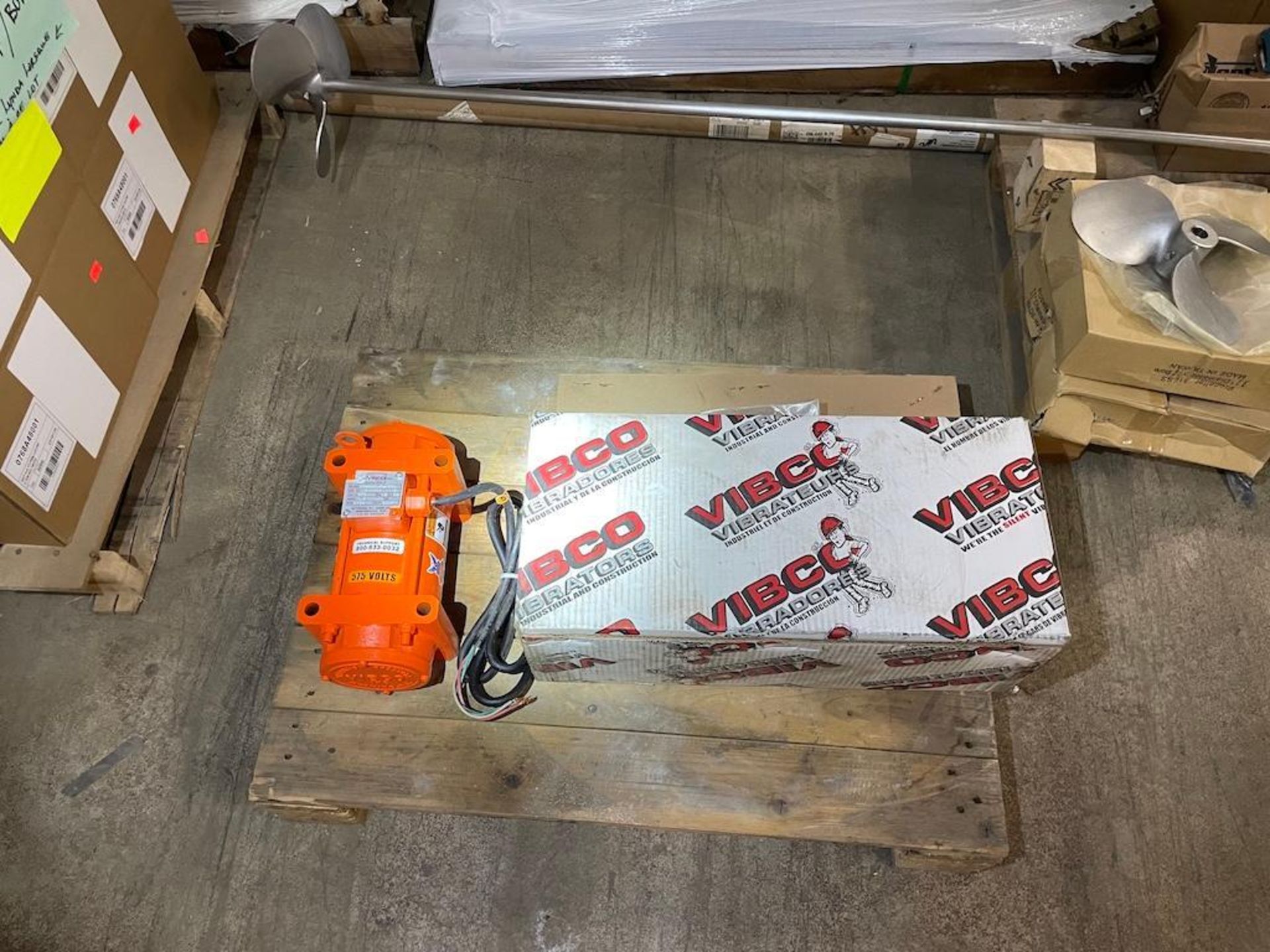 VIBCO 4P-350-3-575V VIBRATORY MOTOR, 1725 RPM, 575V, S/N: 344982 ...