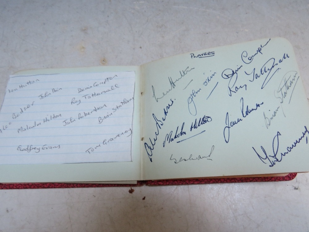 A 1951 AUTOGRAH BOOK WITH MULTIPLE SIGNATURES, to include Sussex 1951 ...