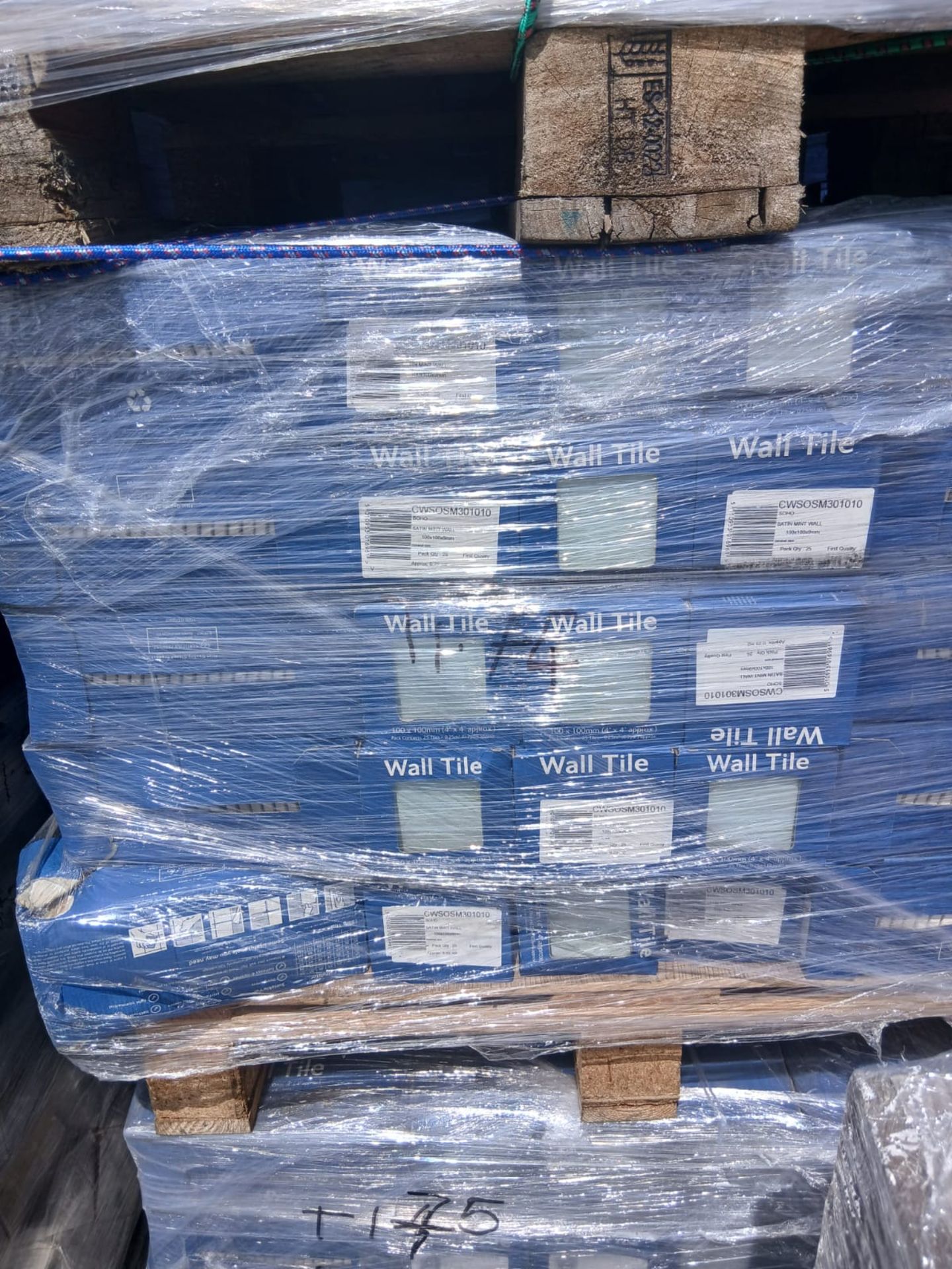 ONE PALLET OF TILES (T1.6 - CWESIR101010)SIZE 100MM X 100MM183 BOXES ...
