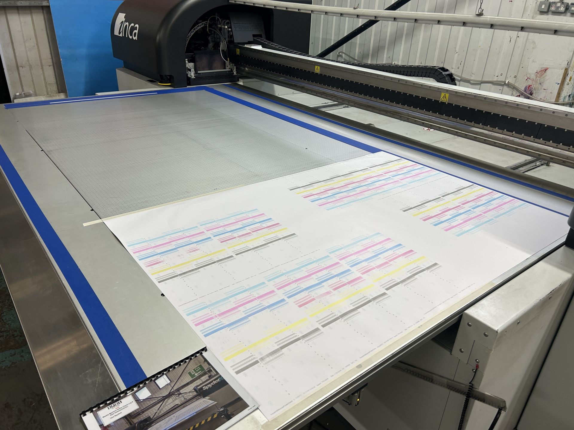 Inca Spyder X UV flatbed wide format digital printer (2019)Serial ...