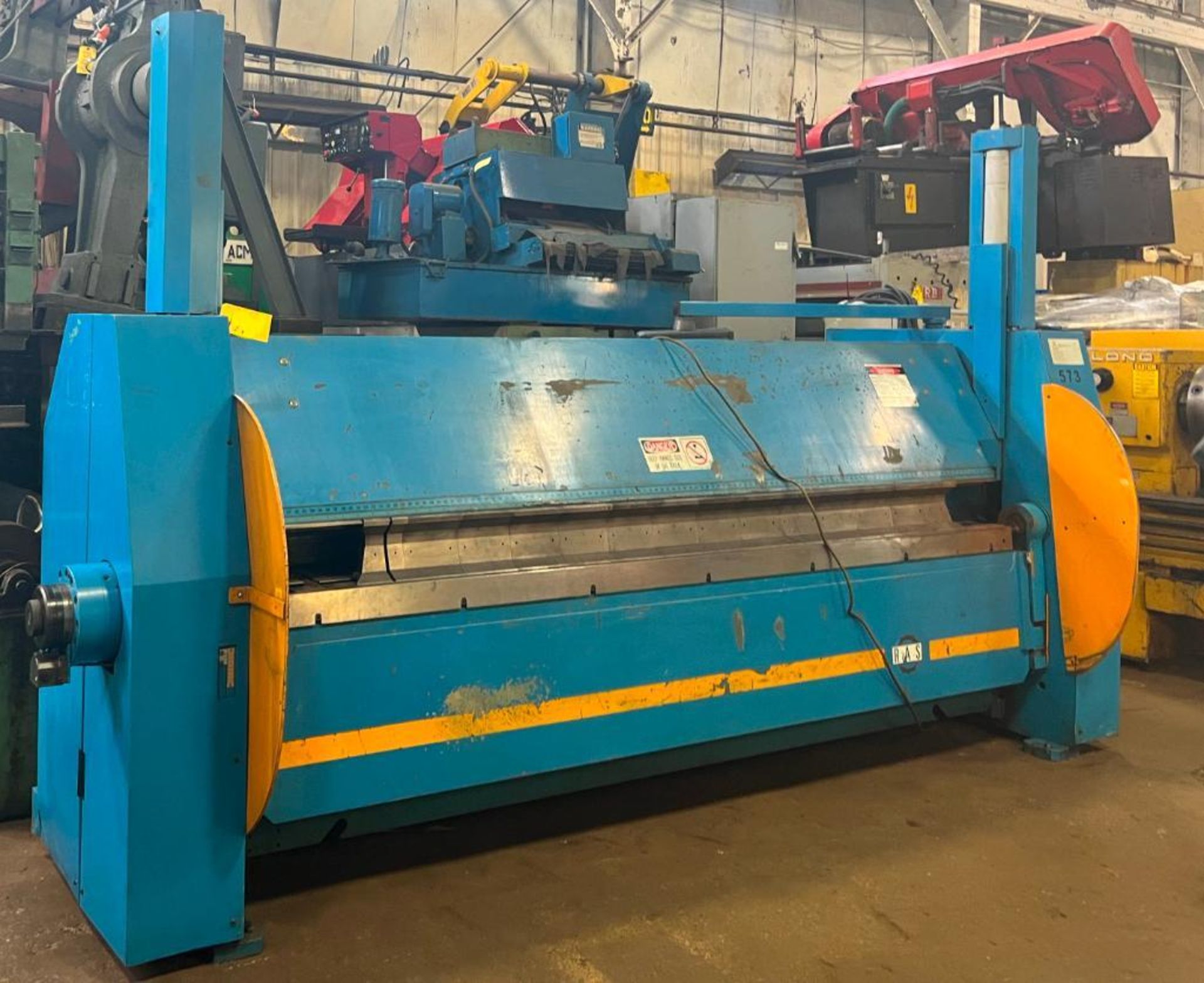 126" X 9 Ga RAS Model #74.20 CNC Folder Style Bending Brake With RAS ...