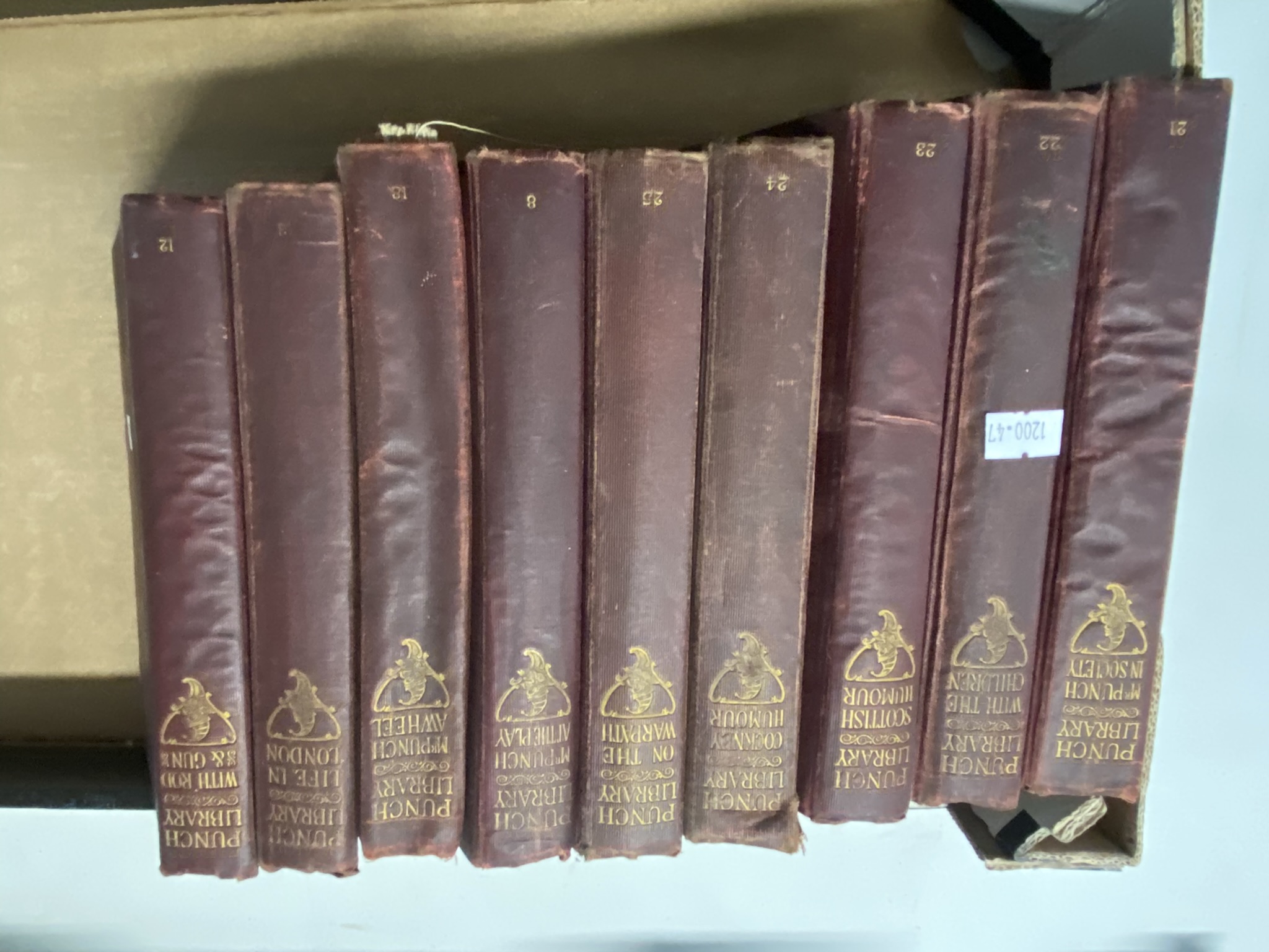 Punch Library of Humour - 9 editions vol 8, 12,13,18,21,22,223,24,25
