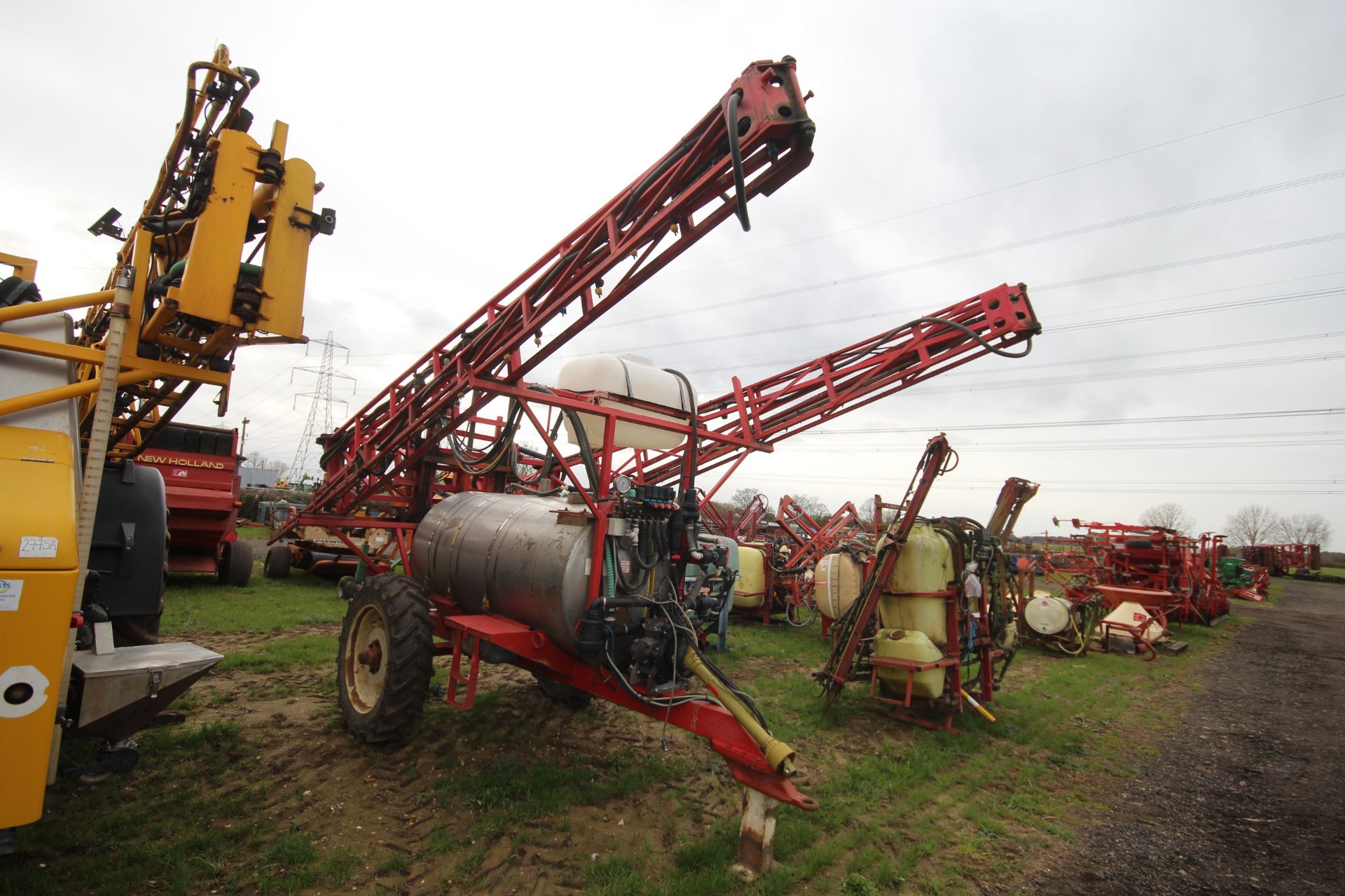 24m trailed sprayer. With stainless steel tank. Tested 04/25. Control ...