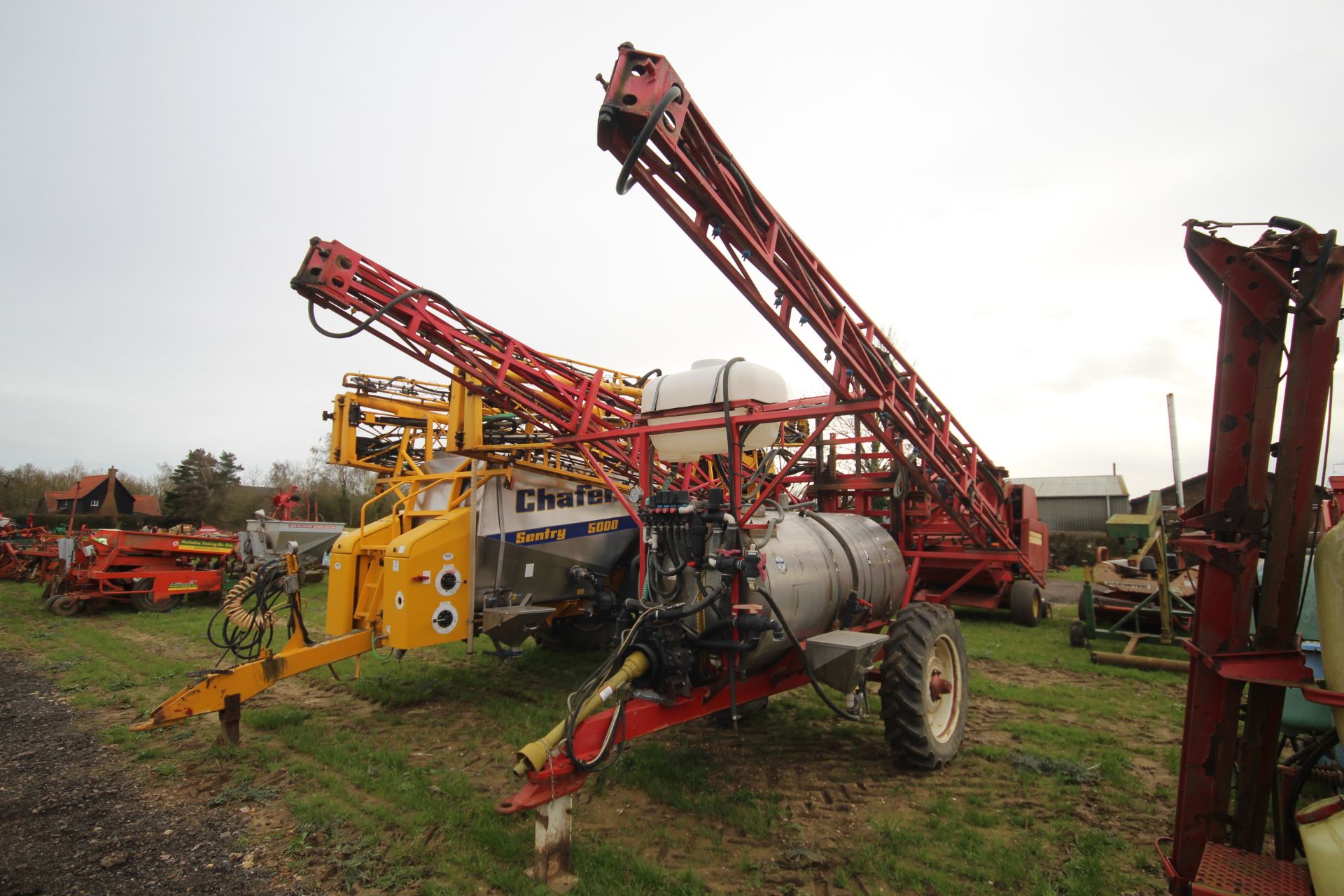 24m trailed sprayer. With stainless steel tank. Tested 04/25. Control ...