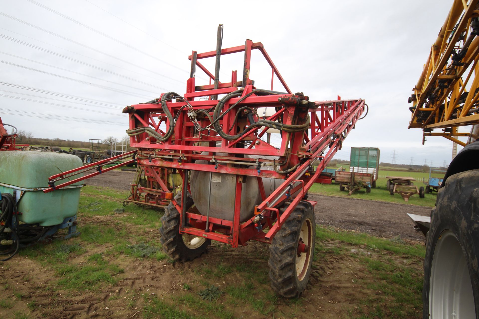24m trailed sprayer. With stainless steel tank. Tested 04/25. Control ...