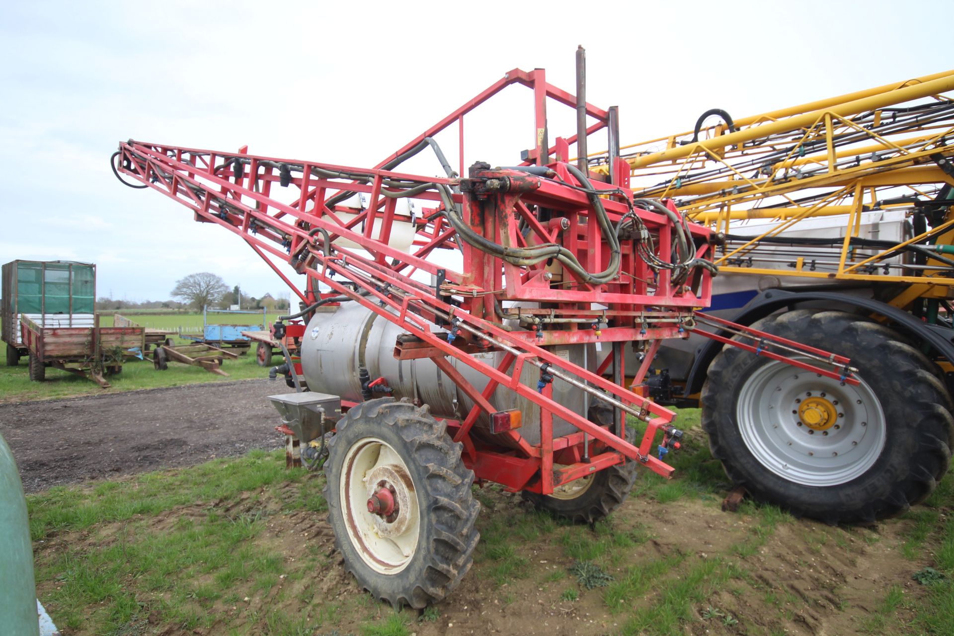 24m trailed sprayer. With stainless steel tank. Tested 04/25. Control ...