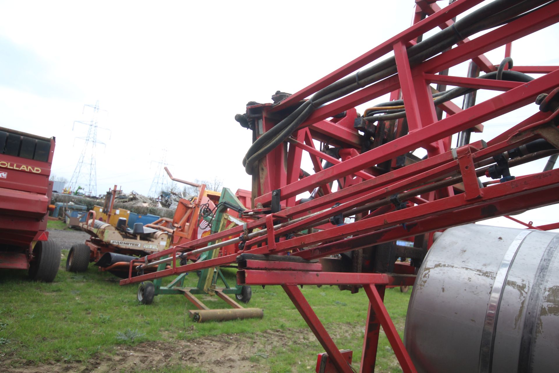 24m trailed sprayer. With stainless steel tank. Tested 04/25. Control ...