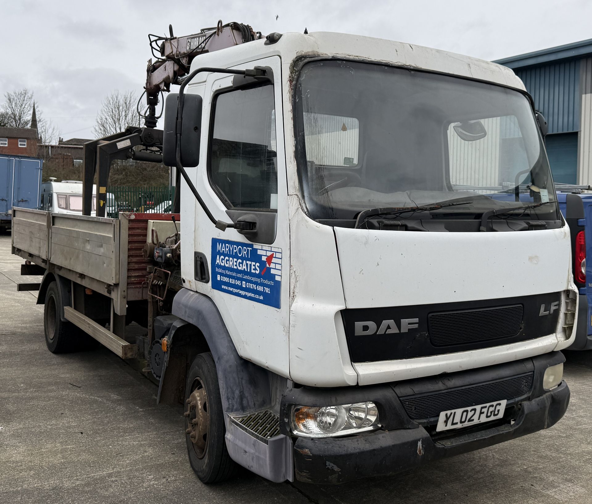 DAF FALF 45.150 DROPSIDE LORRY - Diesel - White - fitted with hiab. On ...