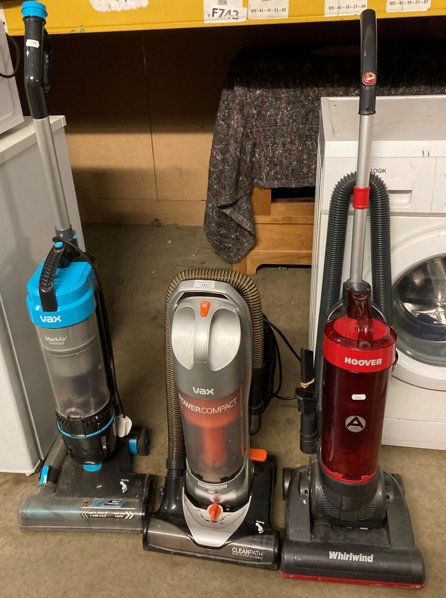 Three vacuum cleaners - Hoover Whirlwind, Vax Power Compact and Vax ...