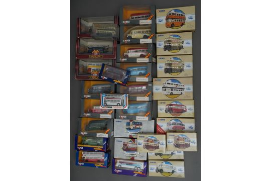 Assortment of Corgi cars and trams to include C99/2 Sheffield ...