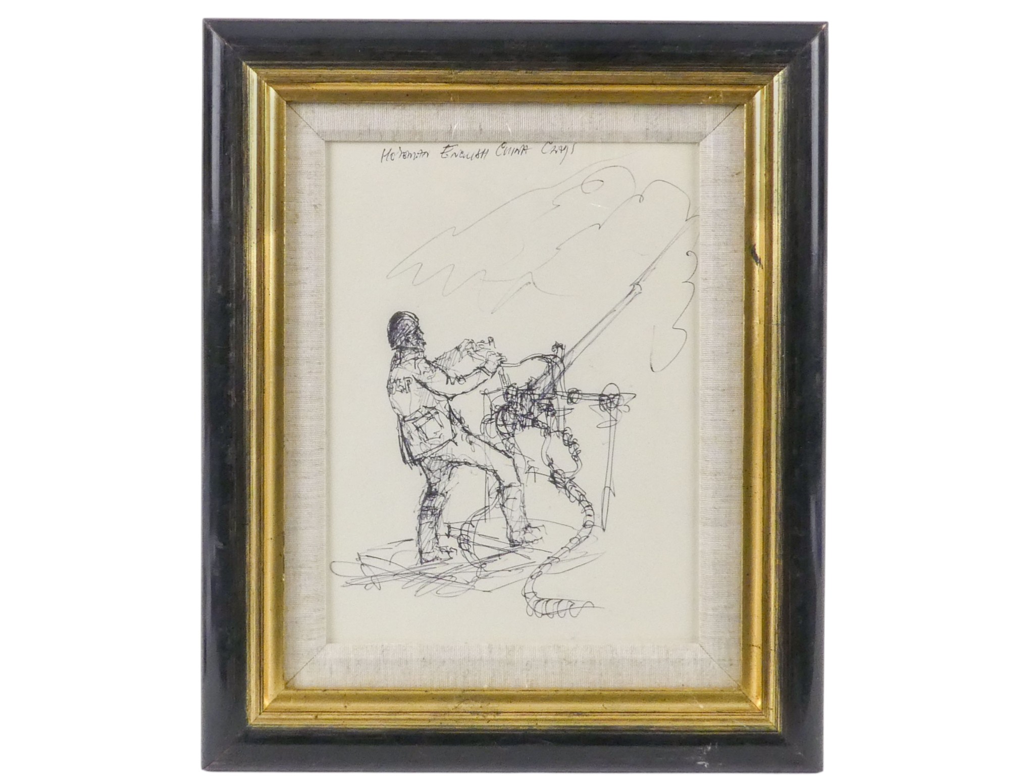 Ben MAILE (British 1922-2017) Holeman English China Clay Pen on paper ...