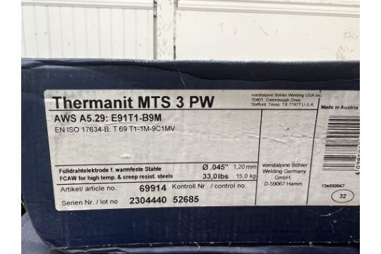 Skid Lot Of Thermanit MTS 3 PW 0.45 Welding Wire. See pictures. 23 ...
