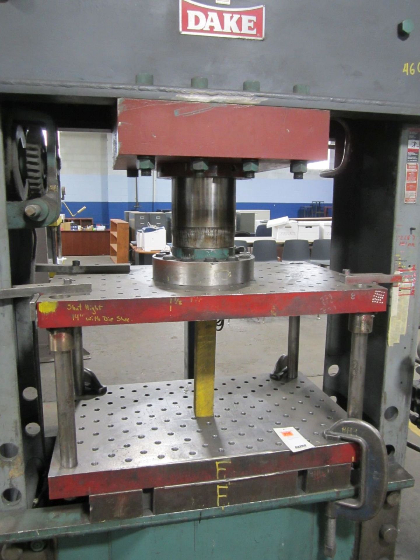 DAKE 908-201 HYDRAULIC PRESS, 43"X26" TABLE, S/N 182790