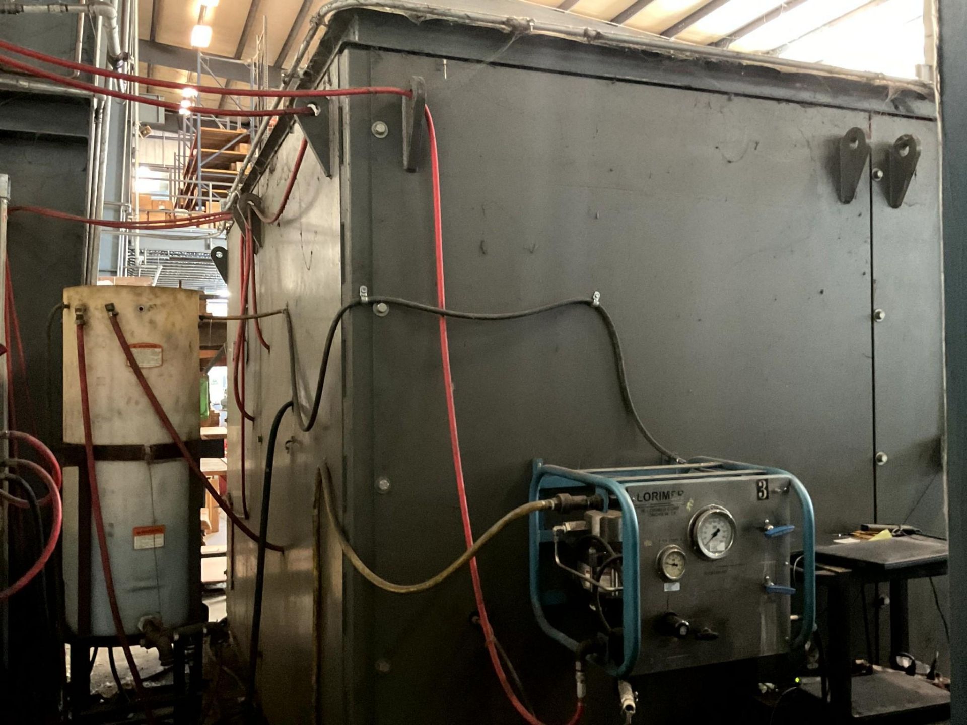 CALDER MODULAR TESTING ENCLOSURE WITH LORIMER CORPORATION PORTABLE ...