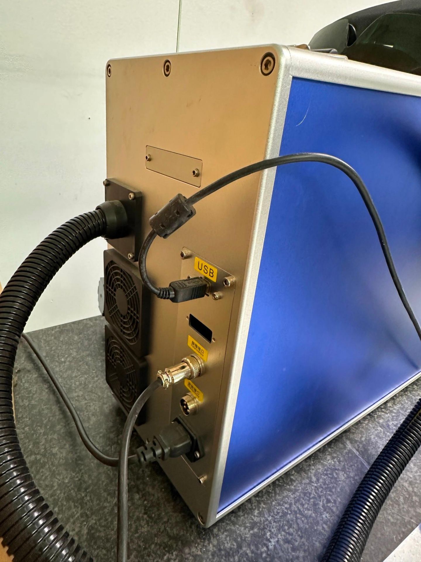 SFX 50W SPLIT FIBER LASER MARKING MACHINE, MODEL SFX-50GS WITH 80MM 3 ...