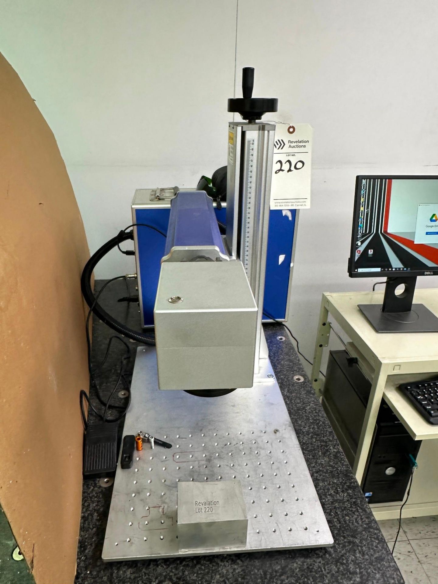 SFX 50W SPLIT FIBER LASER MARKING MACHINE, MODEL SFX-50GS WITH 80MM 3 ...