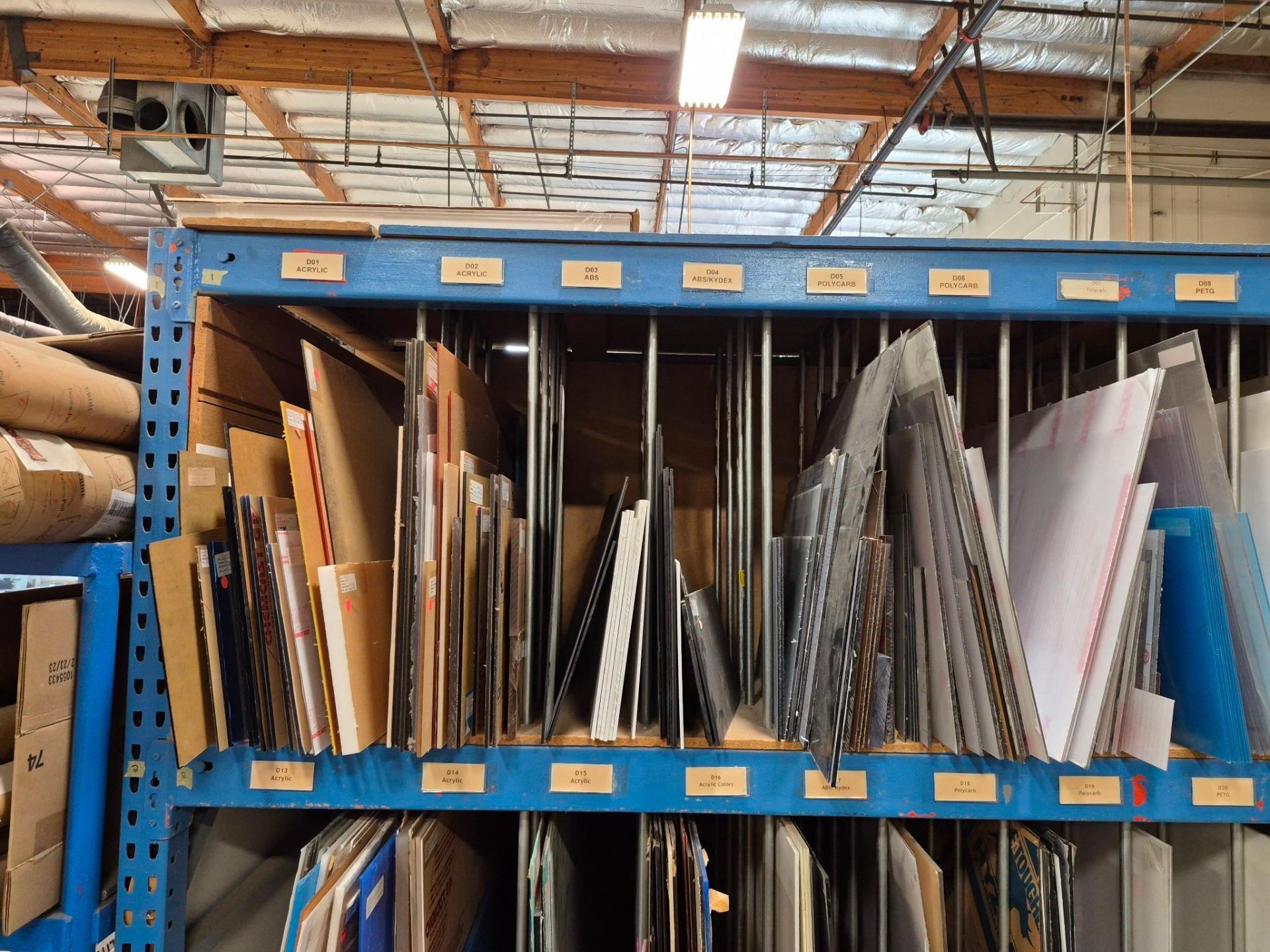 VERTICAL SHEET MATERIAL STORAGE RACK, MULTI-BAY SUBSTRATE ORGANIZER ...