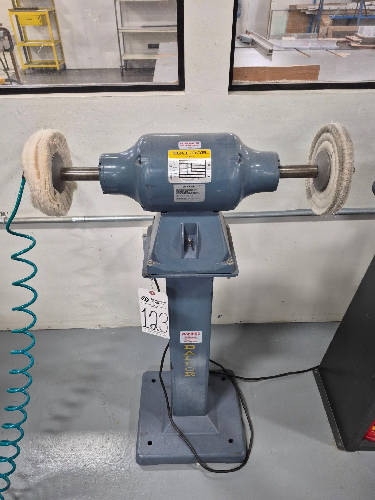 BALDOR INDUSTRIAL 333B 8" BUFFER - 3/4 HP, 3600 RPM, 115/230V, 1PH WITH ...