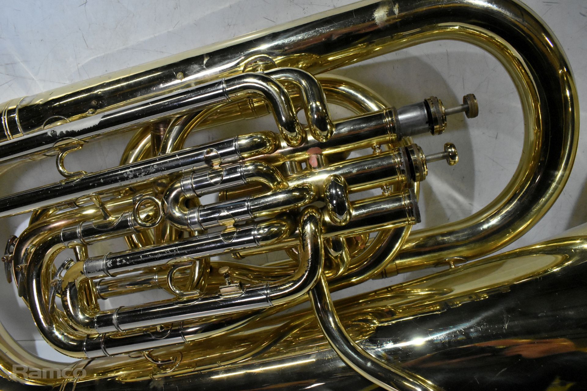 Besson Sovereign BE982 tuba in hard storage case - Serial No: 904354