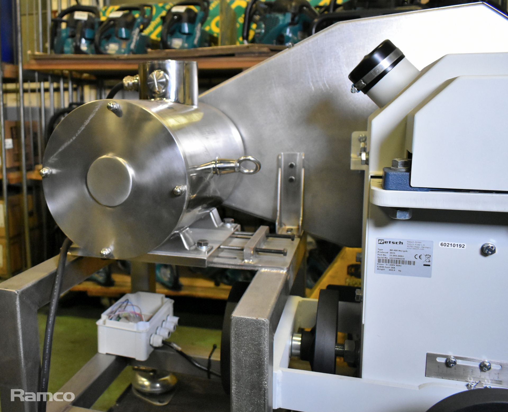 Retsch GmbH BB 400 Mn/geH jaw crusher - Serial No: 1221200427F - Year ...