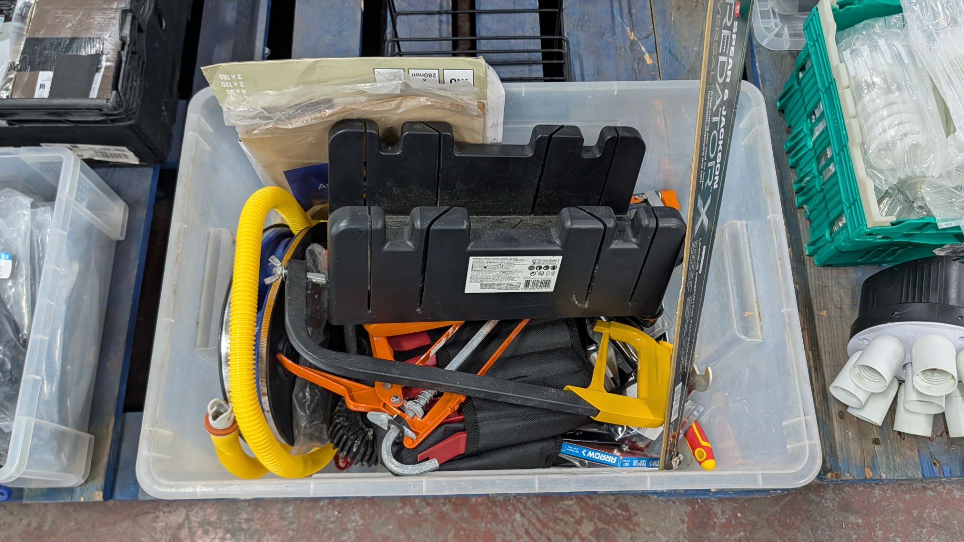 The contents of a Pallet of Assorted Hardware Consumables, Tools ...