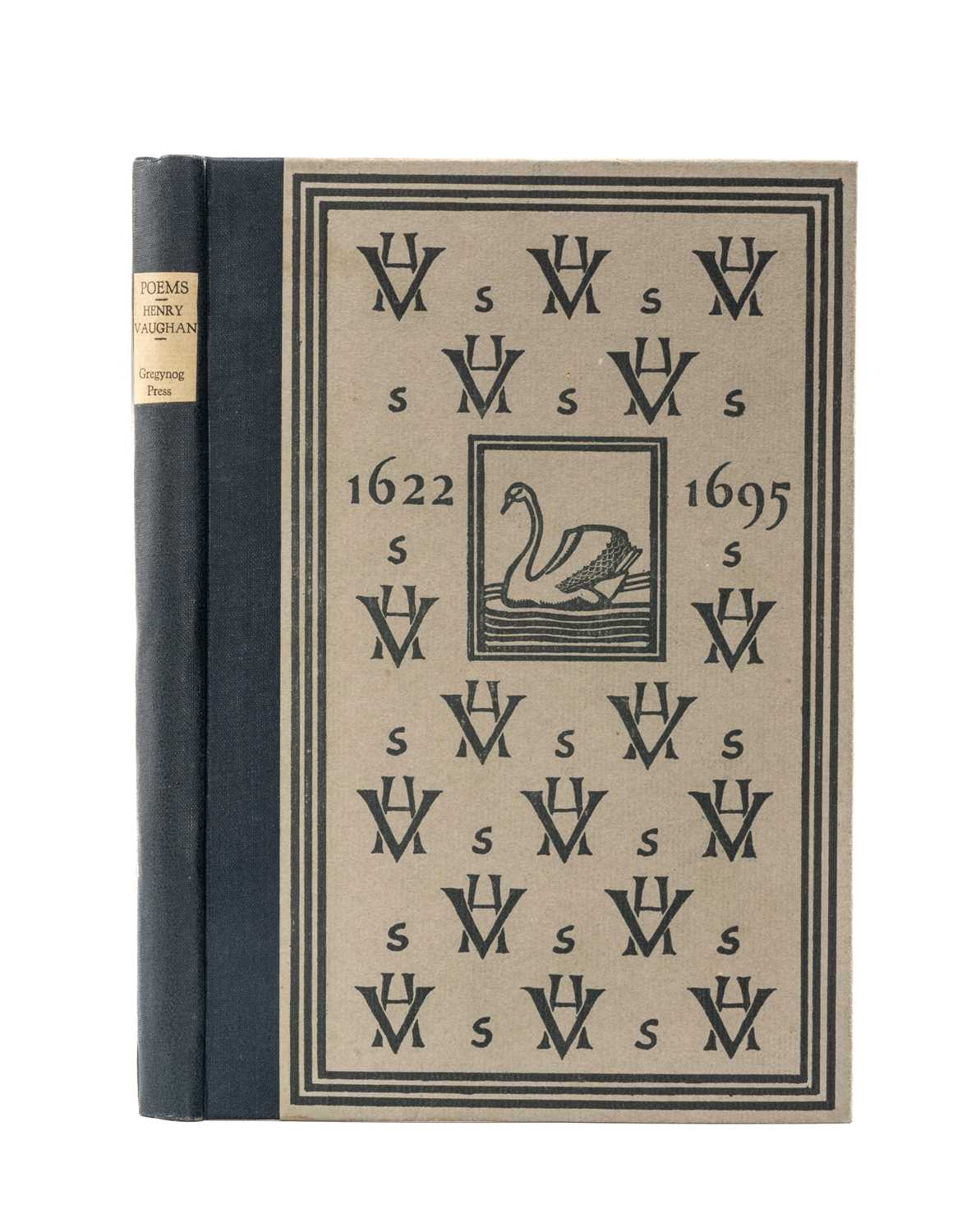 GWASG GREGYNOG PRESS: POEMS BY HENRY VAUGHAN 1924 limited edition (112/ ...