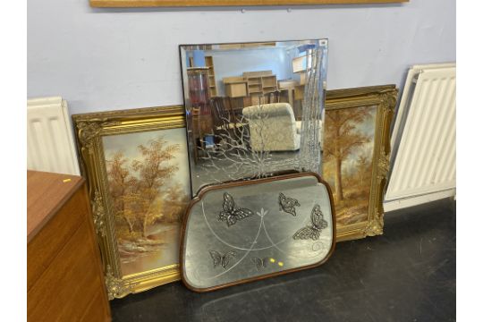 A large oil on canvas by Irene Cafieri (20th Century), framed and ...