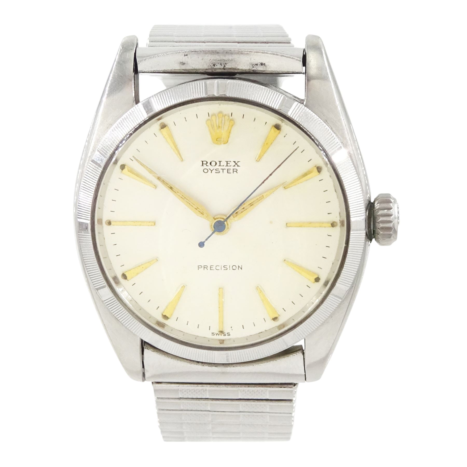 Rolex Oyster Precision gentleman's stainless steel manual wind ...