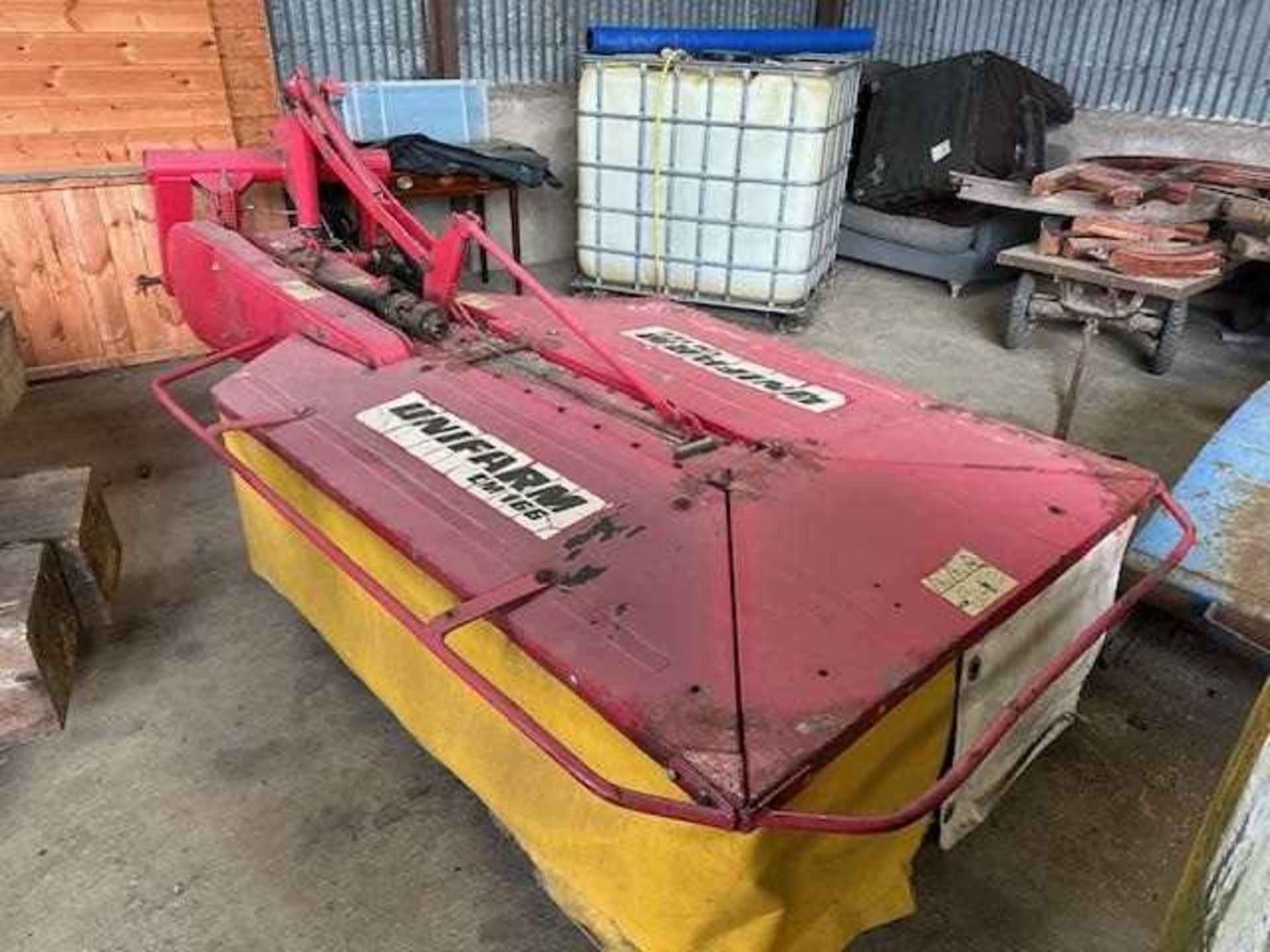 Unifarm CM166 Mounted Tractor Mower. Working width 1.65m. Drum Mower ...
