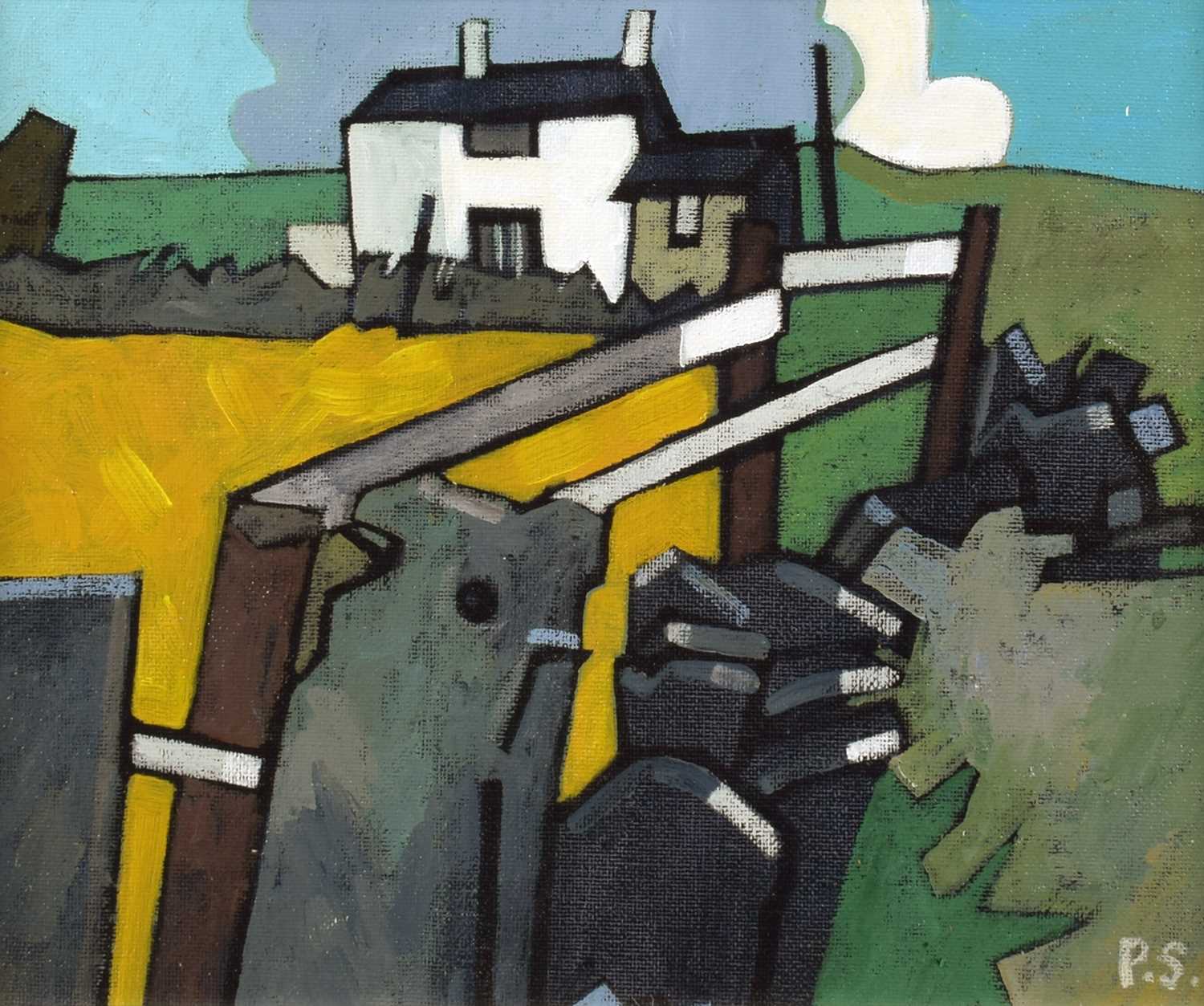 Peter Stanaway (British 1943-) "Farmhouse, Austerlands" Initialled ...