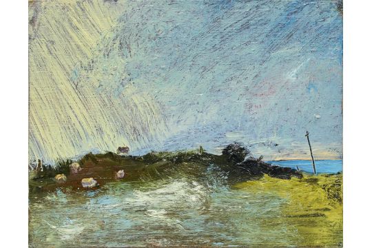 Melita Denaro, Irish b.1950 - Frosted to the ground and Anna bringing ...