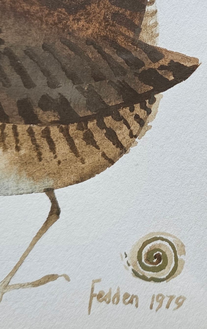 MARY FEDDEN, R.A., BRITISH, 1915 - 2012, WATERCOLOUR/GOUACHE Wren and ...