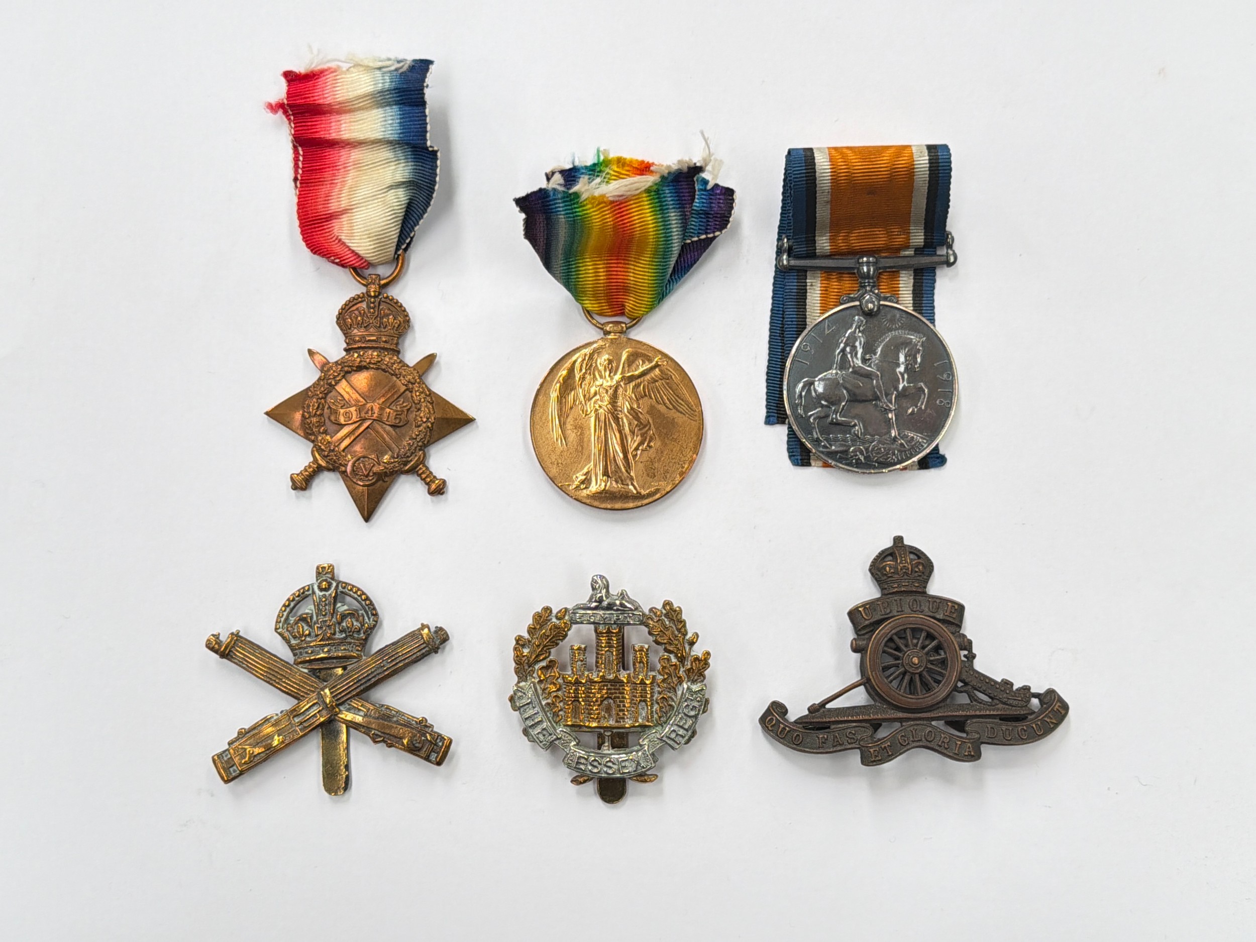 A WWI British 1915 star medal trio named to 2/879 DVR. C.D. GALGEY NZEF ...