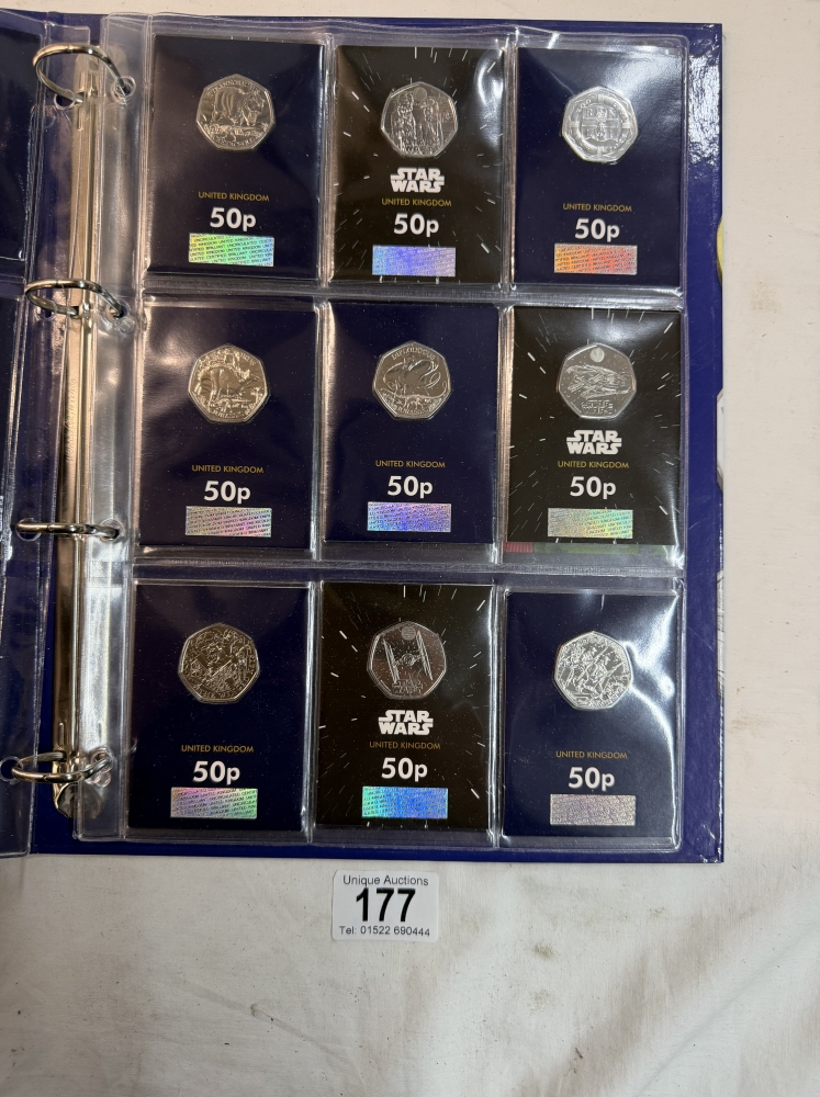 A collection of mint carded 50p coins (Change checker) All King Charles ...
