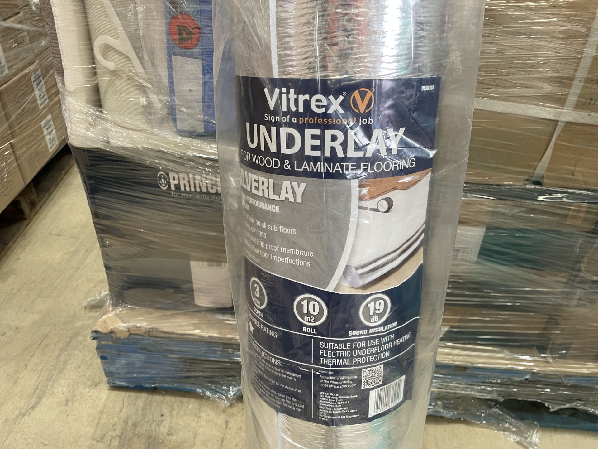 4 X BRAND NEW ROLLS OF VITREX SILVERLAY UNDERLAY FOR WOOD AND LAMINATE ...