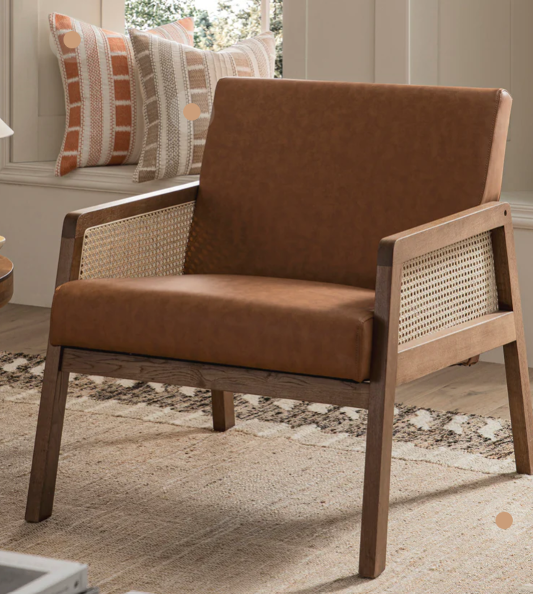 Boxed Fyne Tan Faux Leather Light Walnut. - SR6.6.6. RRP £279.99 ...