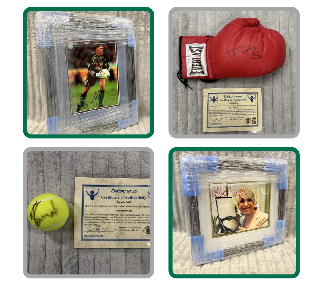 Supreme Auctions | Framed & Signed Sporting Memorabilia, Football ...