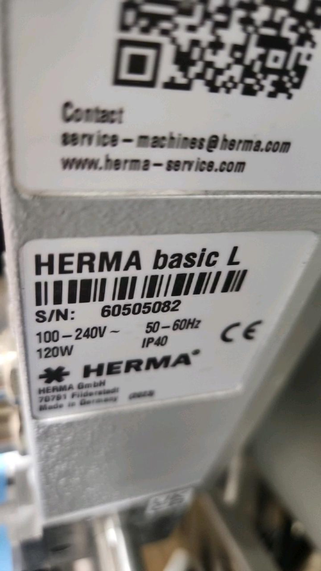 Pendergraph Label System, mod. HL30, with Herma, mod. Herma Basic L ...