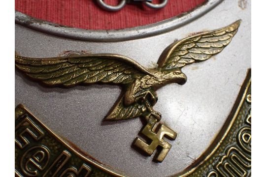 WW2 German Luftwaffe Field Police gorget Very rare Luftwaffe ...