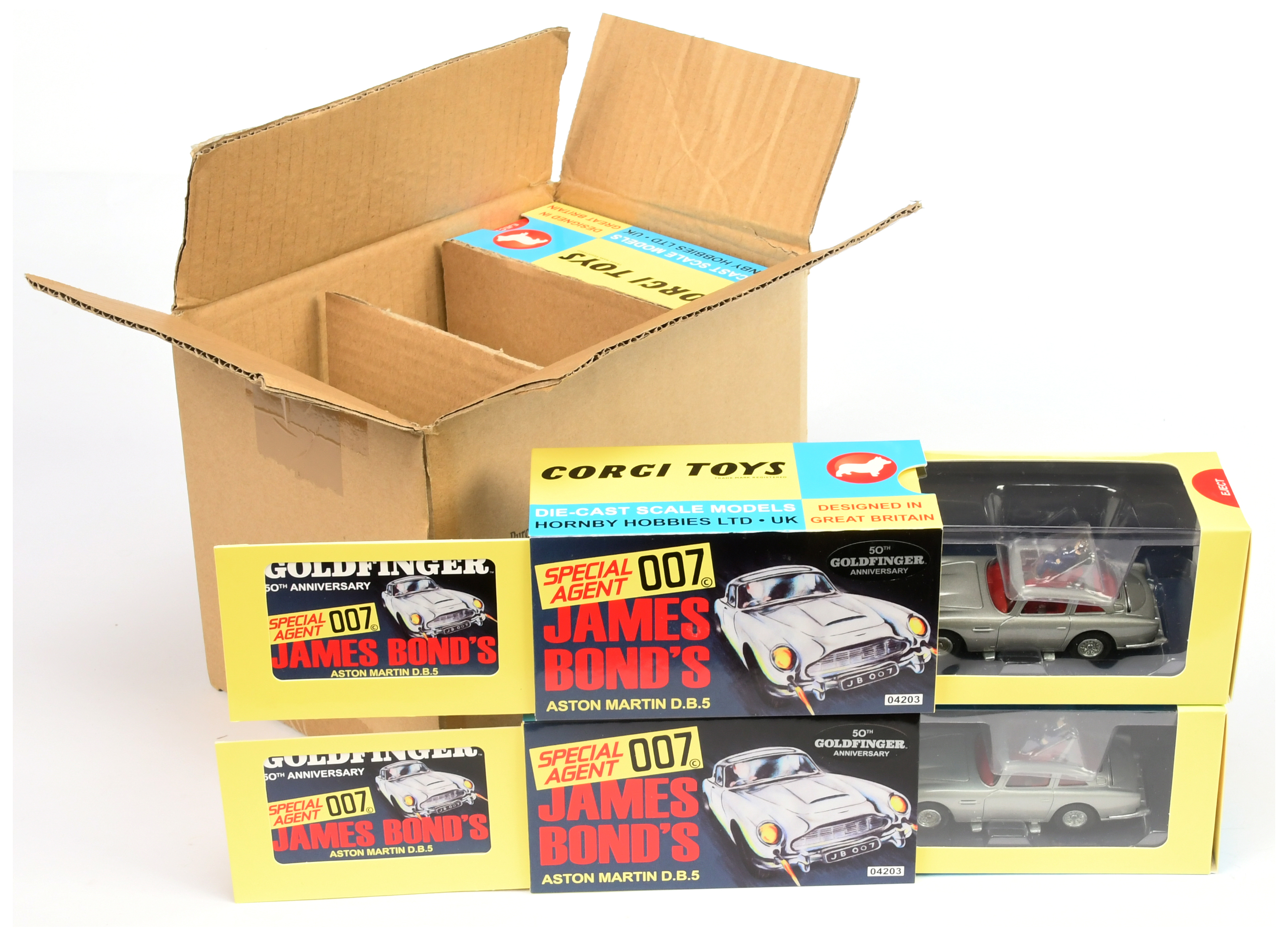 Corgi Toys Trade Pack CC04203 "James Bond" 6 X Aston Martin DB5 ...