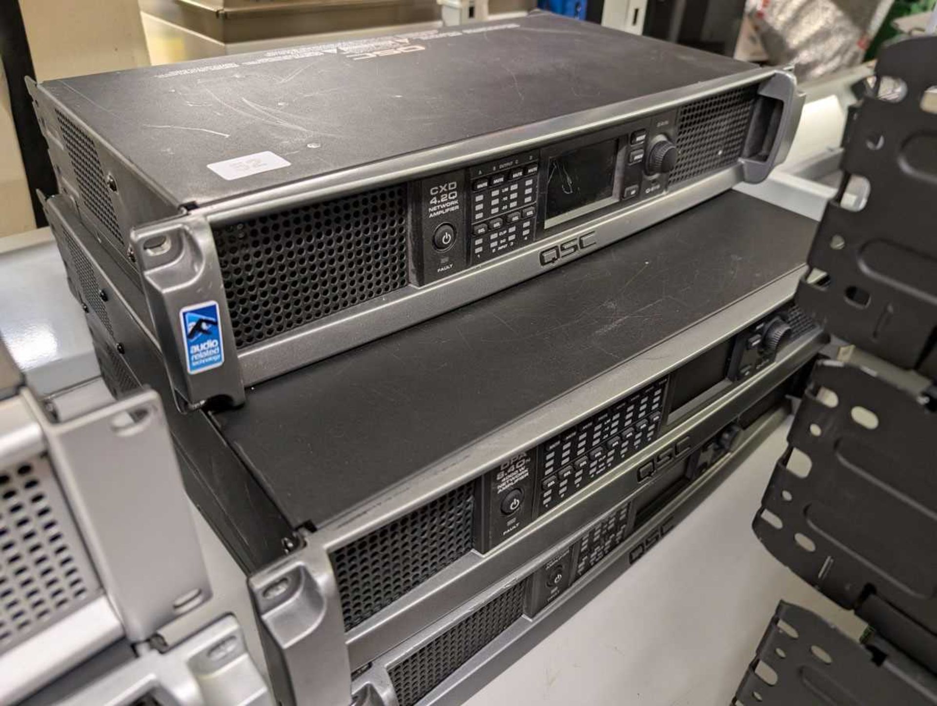 +VAT 3 QSC units, 1 CXD 4Q network amplifer, 1 DPA 8.4QN network ...