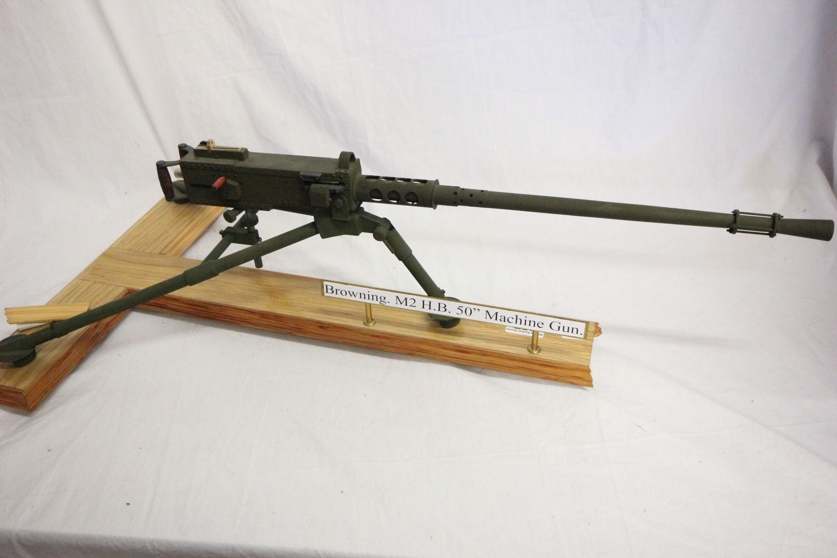 Browning M2 H.B. 0.50 Machine Gun scale model, in metal, composite and ...