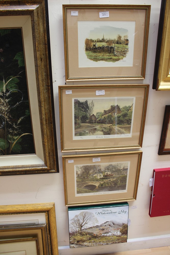 Original watercolour painting by Alan Ingham, depicting a view across ...