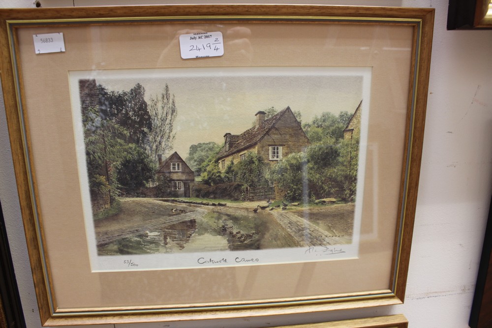 Original watercolour painting by Alan Ingham, depicting a view across ...